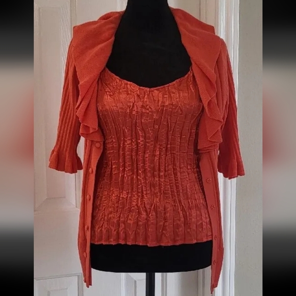 Peter Nygard | Tops | Nygard Coral Twinset Size S | Poshmark